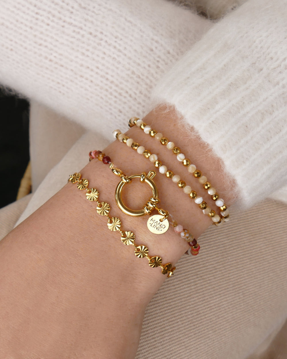 Bracelet AZUR - Terracotta – Manoline